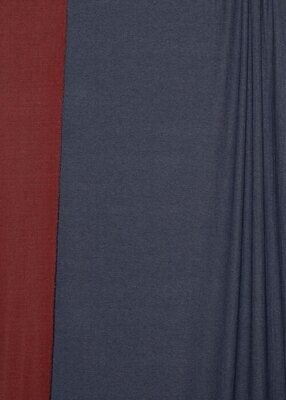 Double-Faced Interlock Knit - Cherry/Navy | Shop