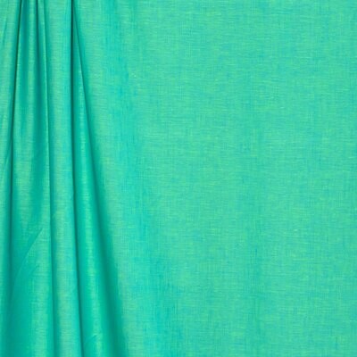 Cross-dyed Linen - Turquoise and Yellow | Shop