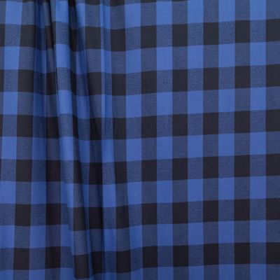 Cotton Flannel - Blue and Black Plaid | Shop
