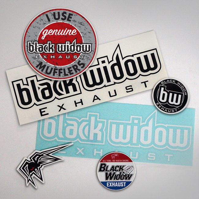 Sticker Pack (Medium) - Products - blackwidowexhaust.com