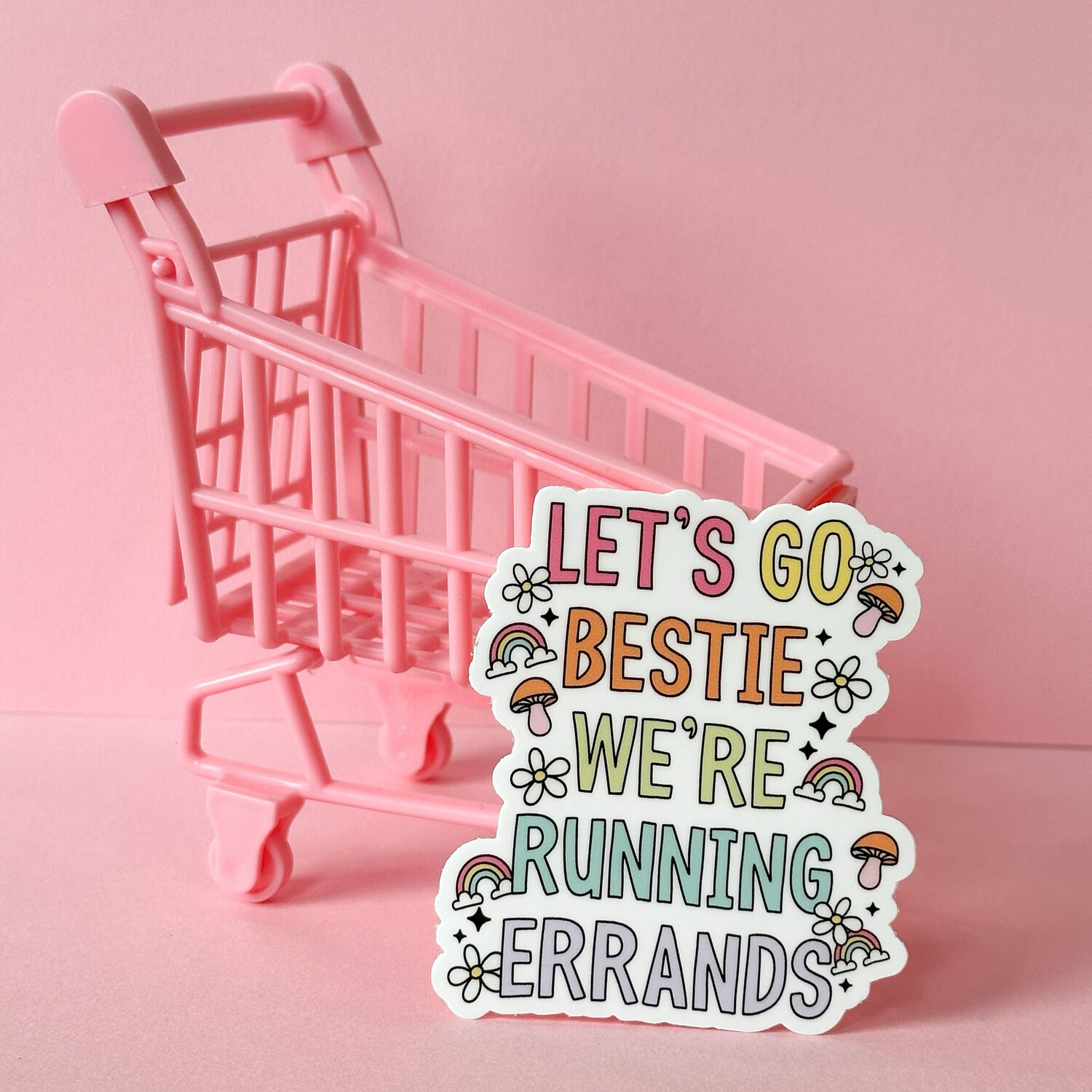 Running Errands | Weatherproof Sticker