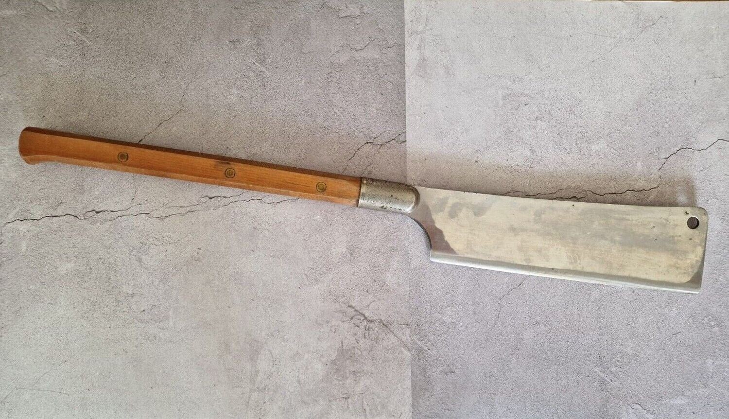 Vintage Rare Big German Ochsenkopf Hog Splitter Cleaver 34,64 Inches lenght