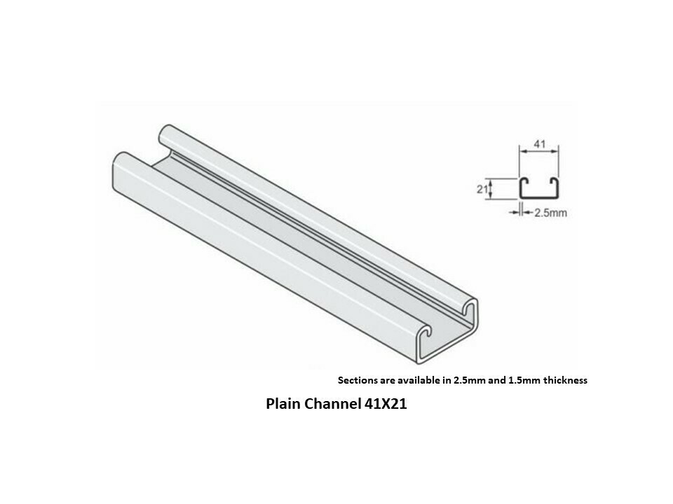 Plain Channels - HVAC - Engmek Mechanical Engineering Supplies