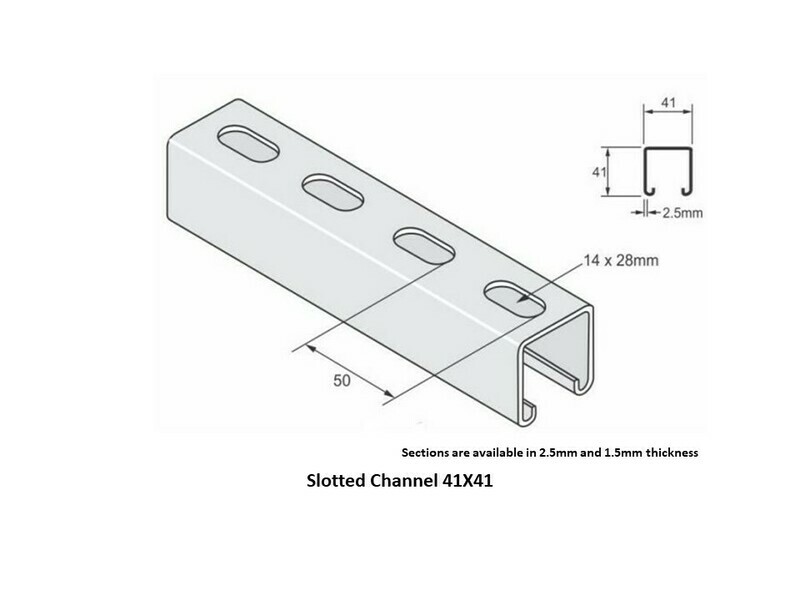 Slotted Channels - HVAC - Engmek Mechanical Engineering Supplies
