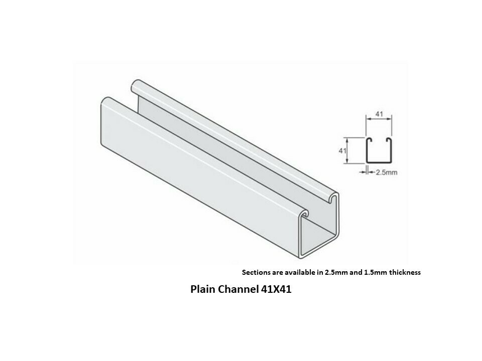 Plain Channels - HVAC - Engmek Mechanical Engineering Supplies