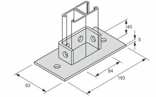 Base plate for double channel - HVAC - Engmek Mechanical Engineering ...