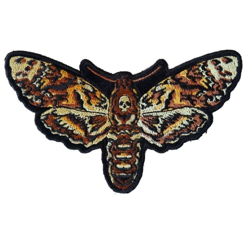 P6335 Small Psycho Moth Patch with Skull - Smallest DOT Helmet by ...