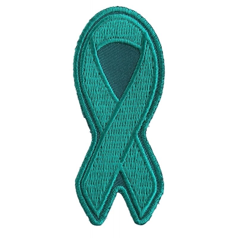 P3779 Teal PTSD Awareness Ribbon Patch - HamrHead Smallest DOT Helmets ...