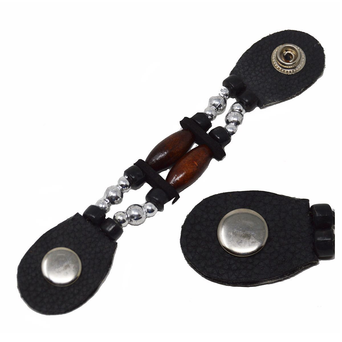 VA1100 Plain Brown Bead Vest Extender - Blackbeard's Motorcycle Gear ...