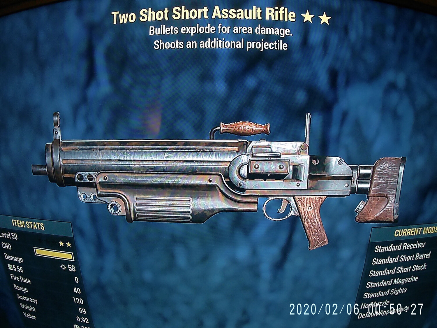 Two Shot Explosive Assault Rifle Two Shot Explosive Assault Rifle