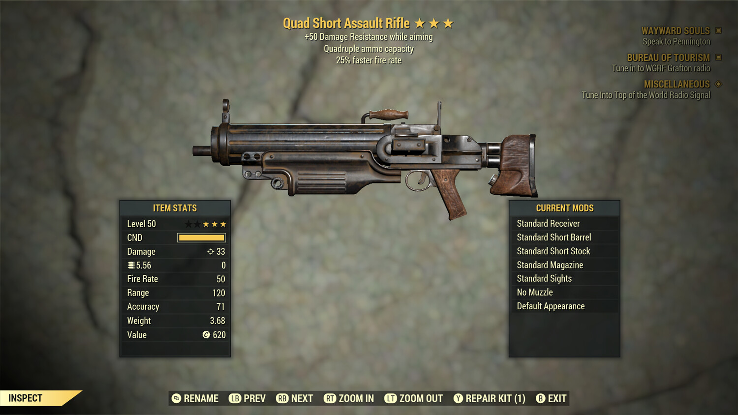 Quad 25/50 Assault Rifle