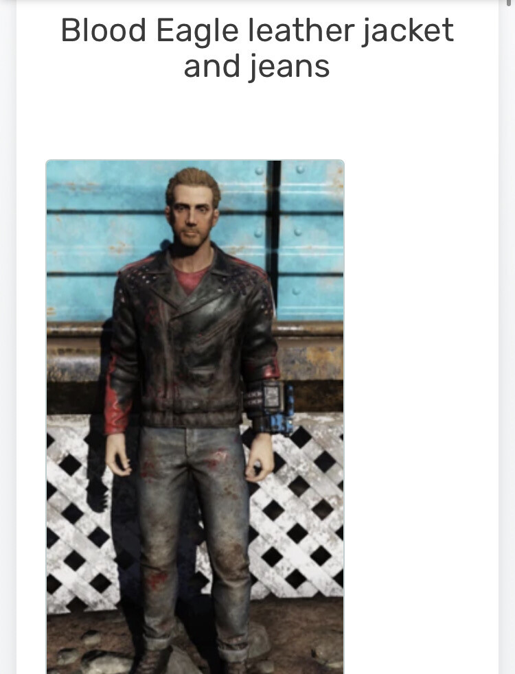 Blood Eagle Leather Jacket And Jeans