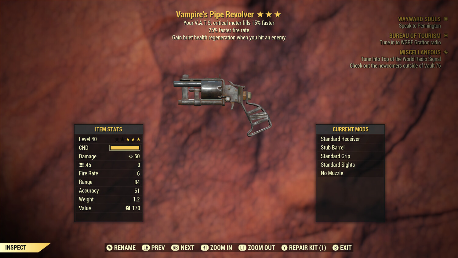 Vampire 25/15 Pipe Revolver