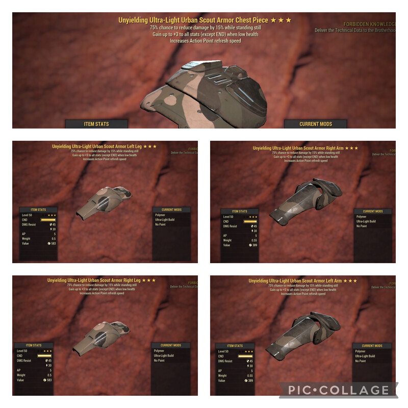 Unyielding AP Sentinel Scout Complete Set