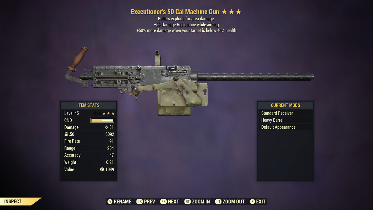 Executioners Explosive 50 50-Cal Machine Gun