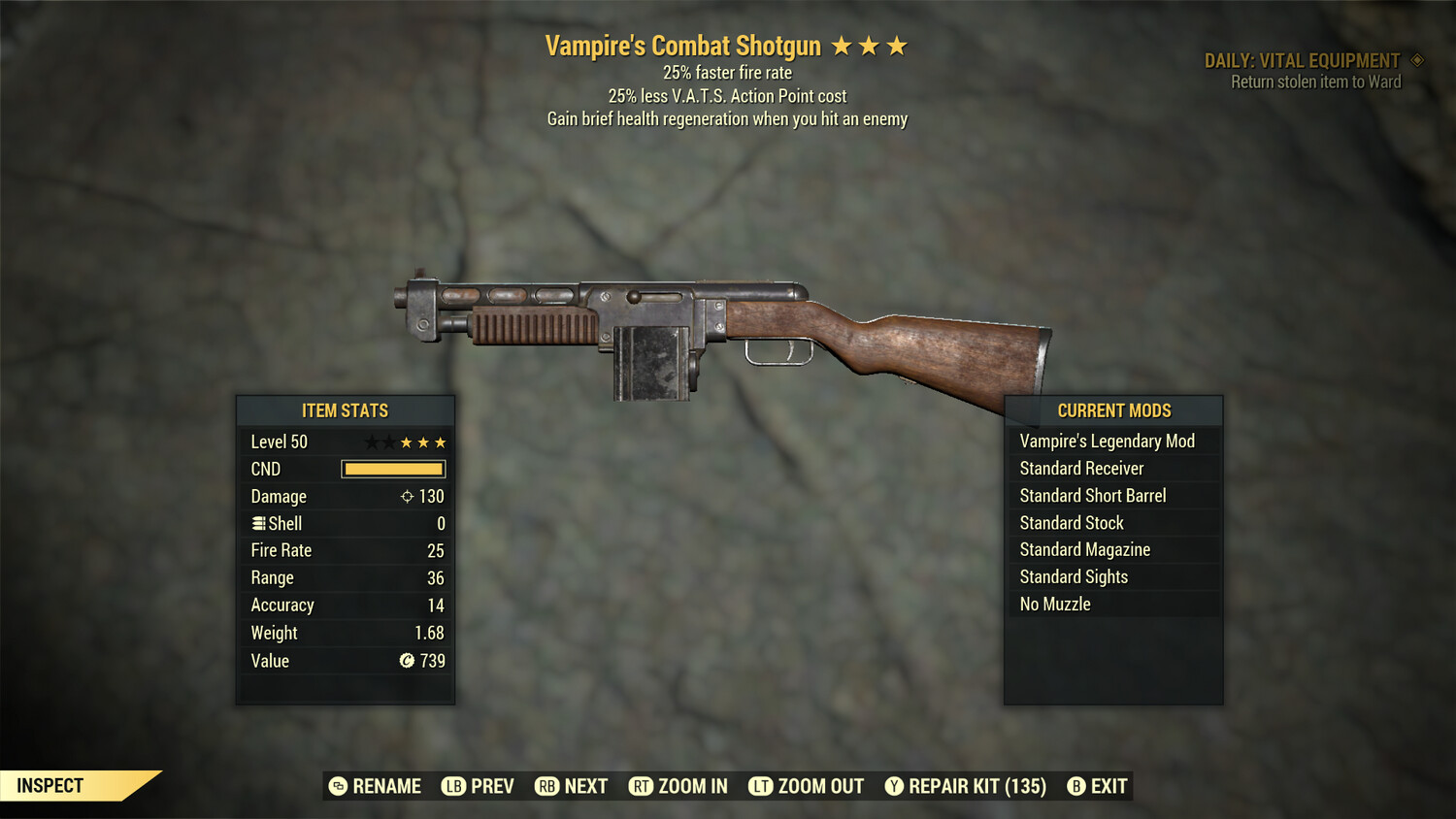 Vampire 25/25 Combat Shotgun