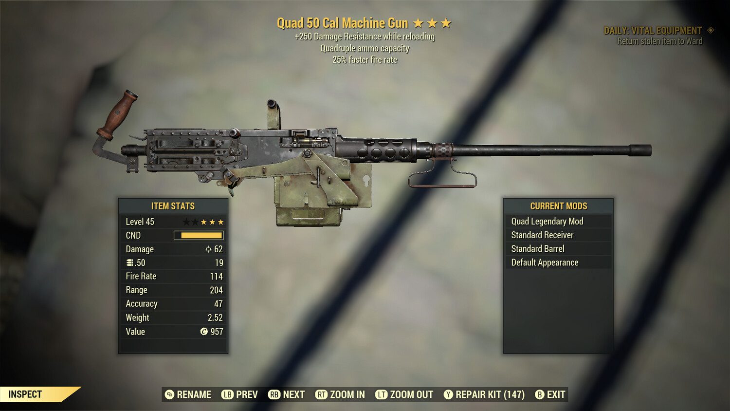 Quad 25/250 50-cal Machine Gun