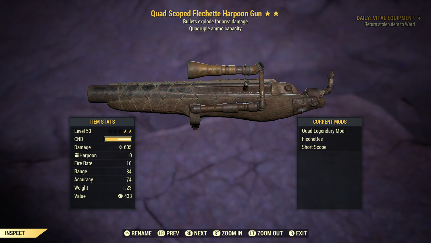 Legacy Quad Explosive Harpoon Gun