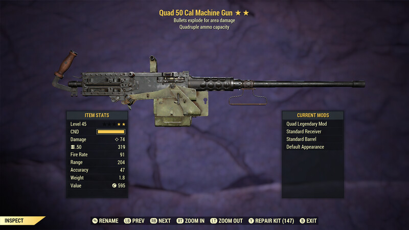 Quad Explosive 50-cal Machine Gun