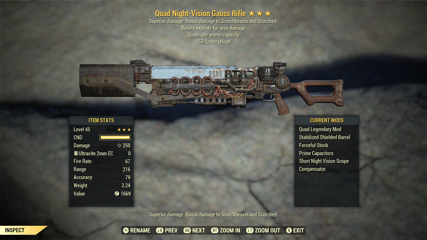 Legacy Quad Explosive 15 Gauss Rifle