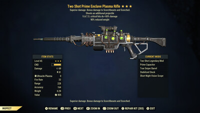 Enclave Plasma Rifles + MODS