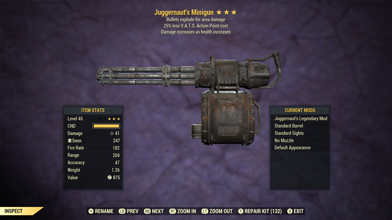 Juggernaut Explosive 25 Minigun