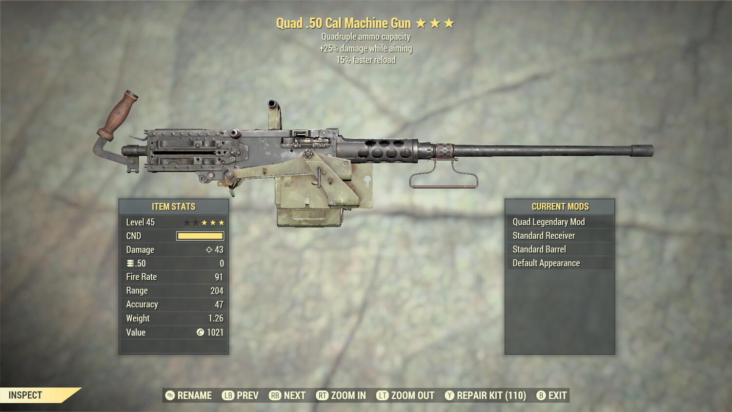 Quad 25/15 50-cal Machine Gun