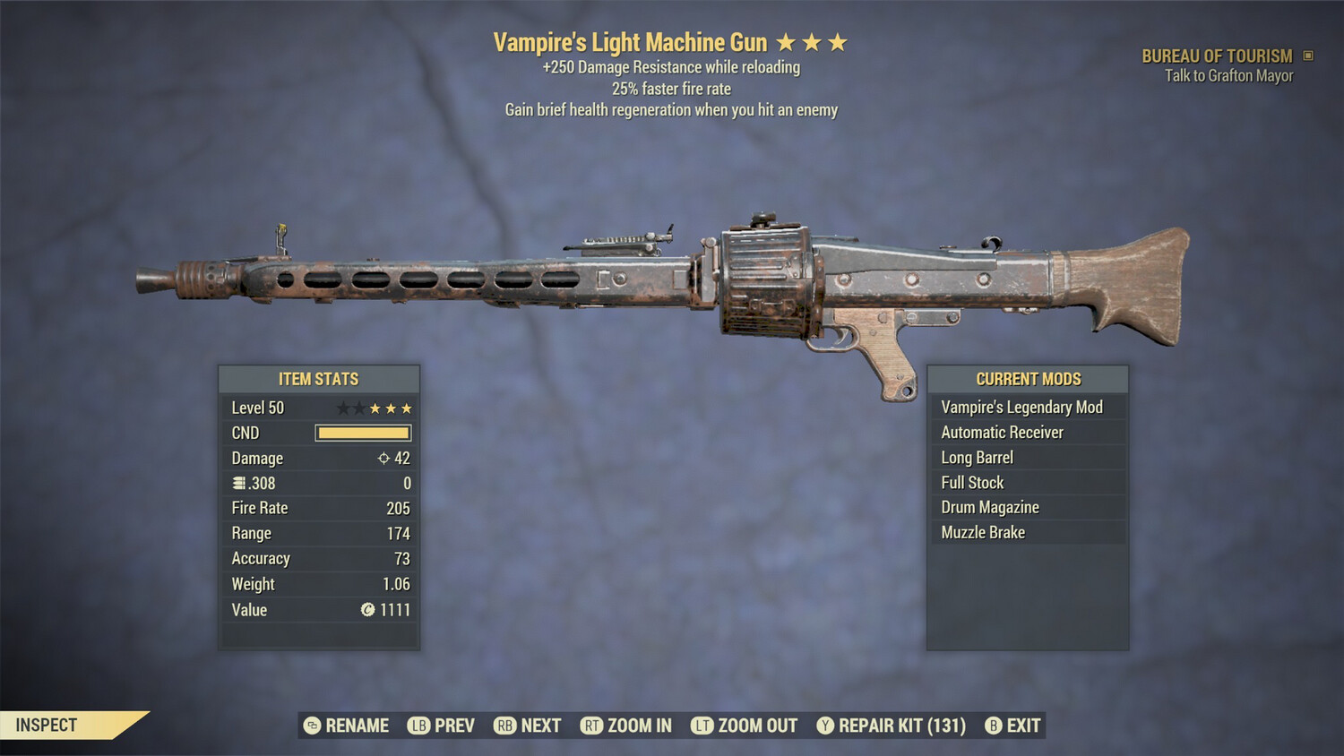 Vampire 25/250 Light Machine Gun