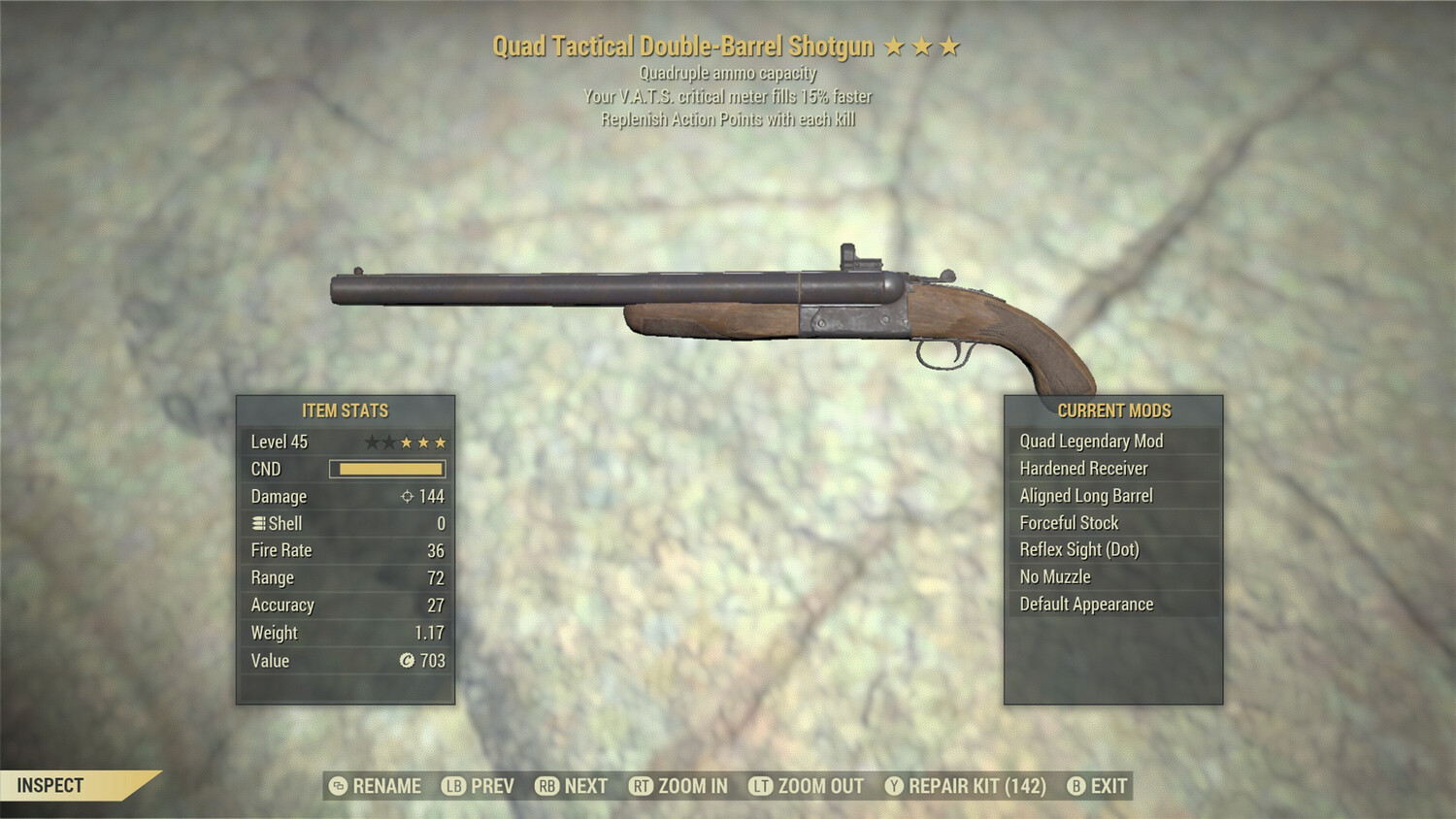 Quad Ap Refresh 15c Double Barrel Shotgun