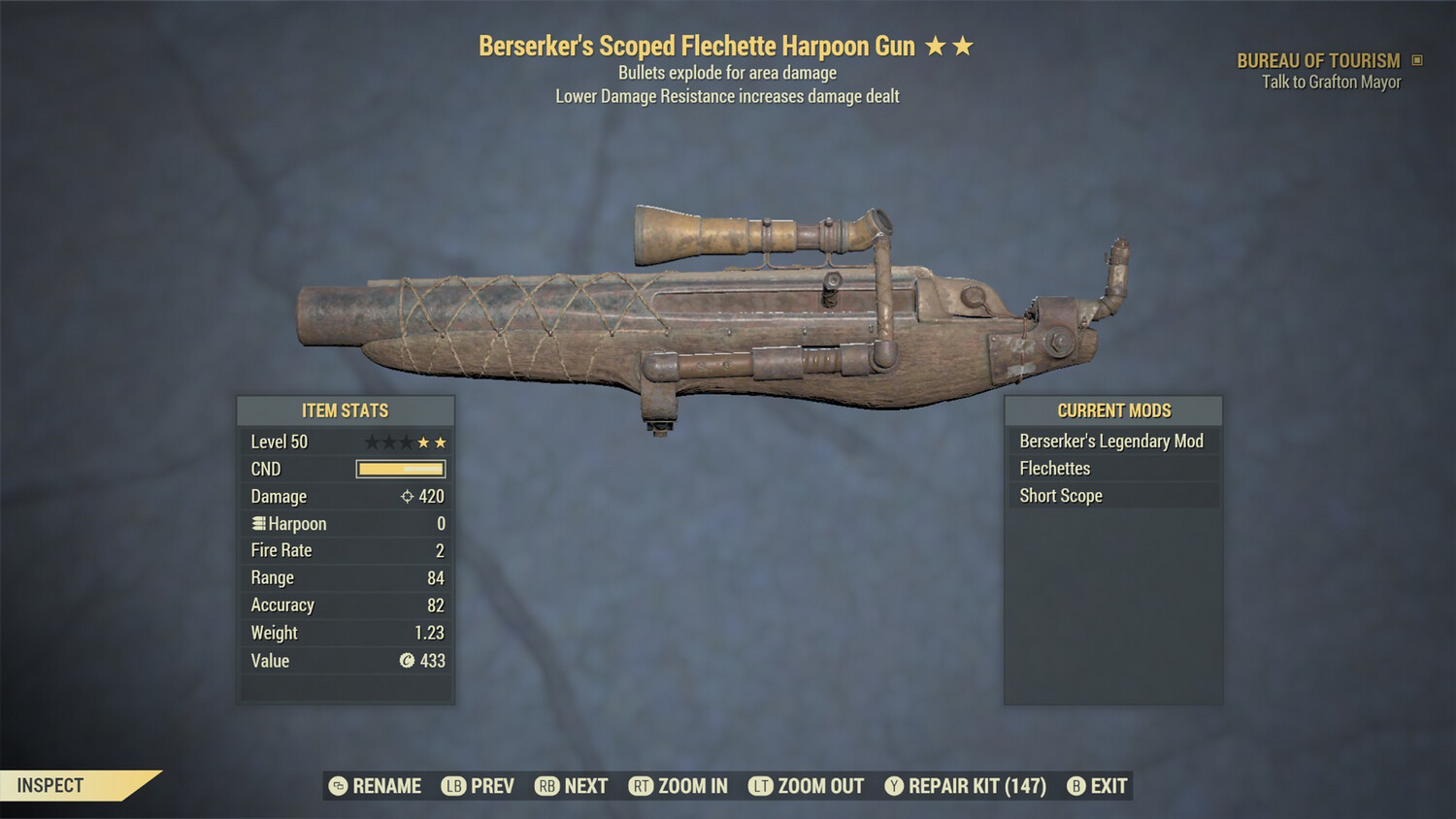 Legacy Berserkers Explosive Harpoon Gun