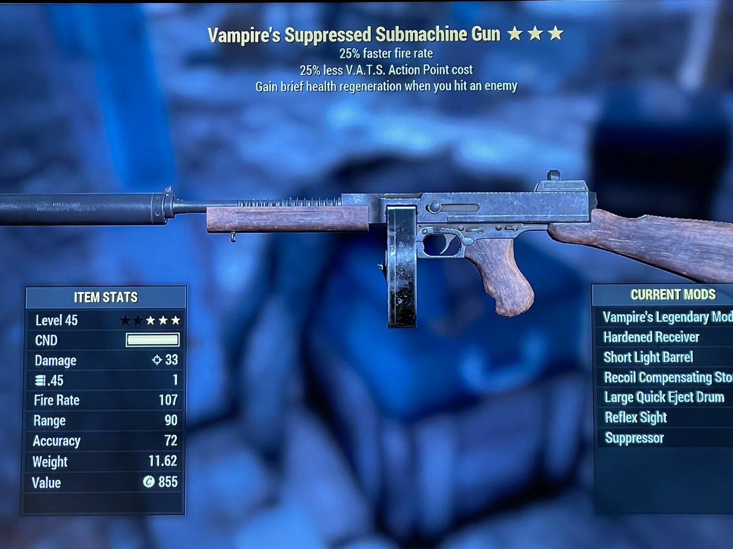 Vampire 25/25 Submachine Gun