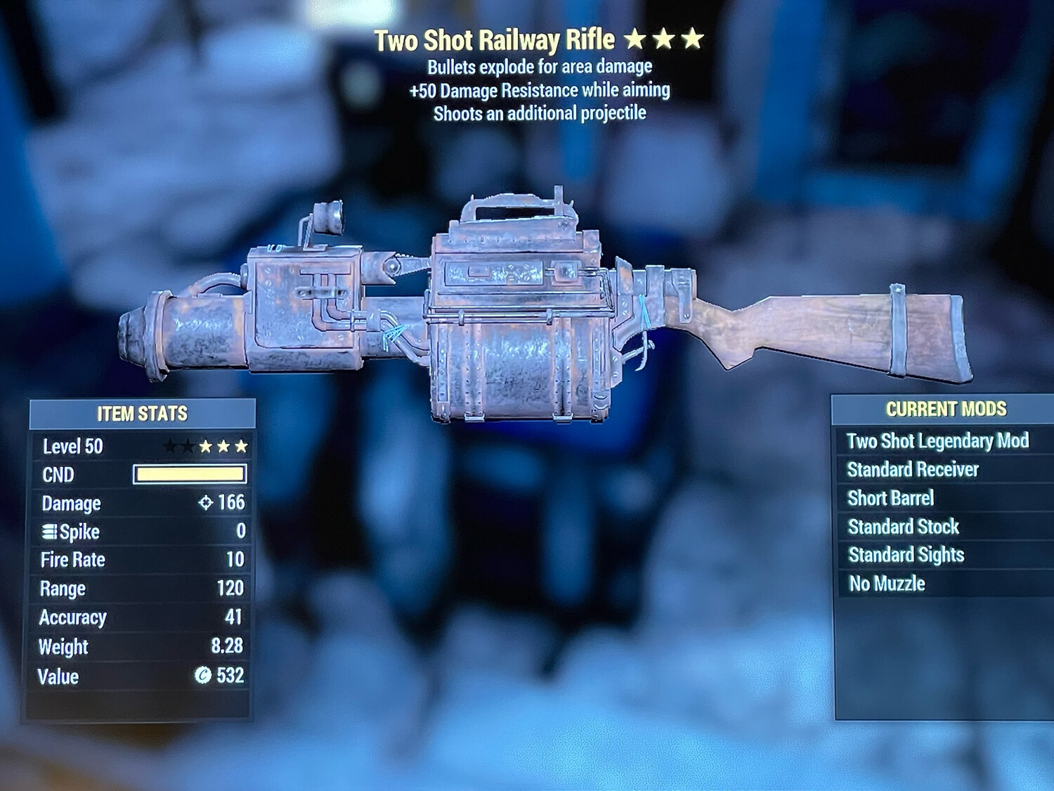 Two Shot Explosive 50 Railway Rifle Two Shot Explosive 50 Railway Rifle