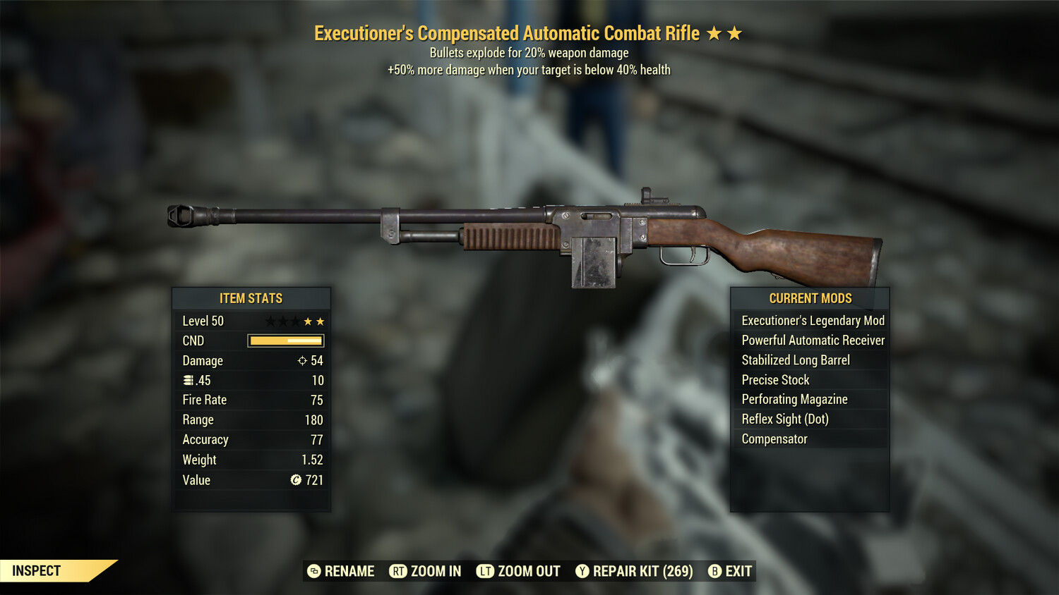 Executioners Explosive Combat Rifle