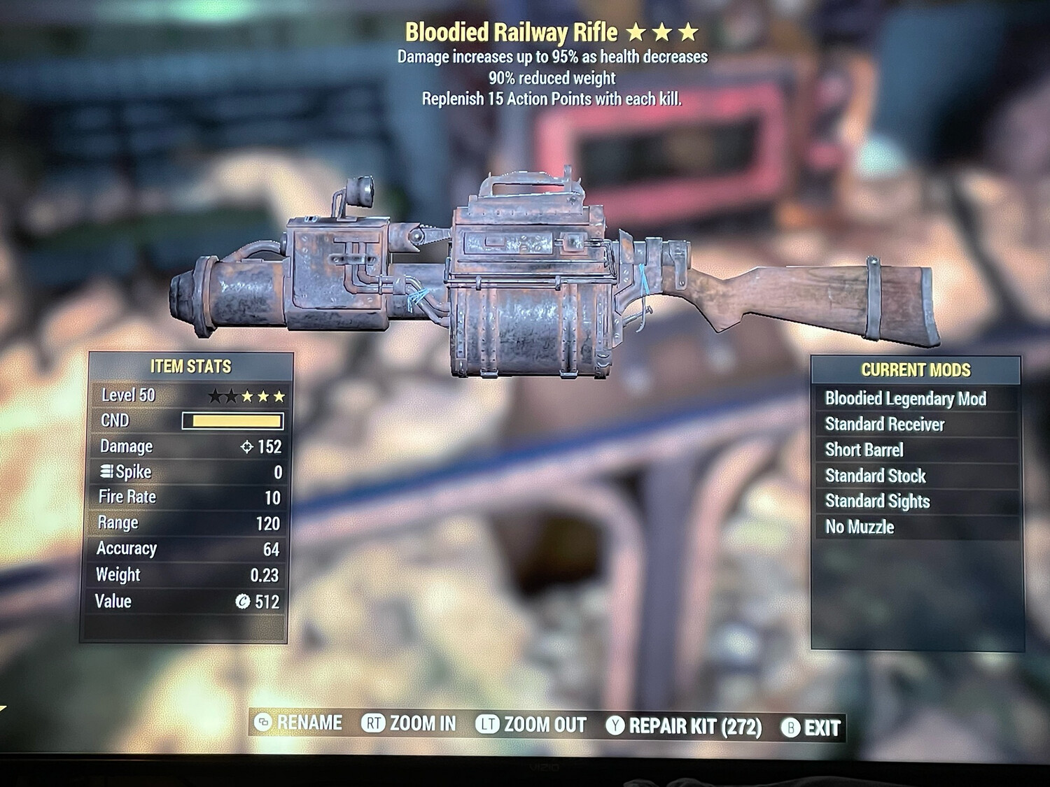 Bloodied AP/90 Railway Rifle