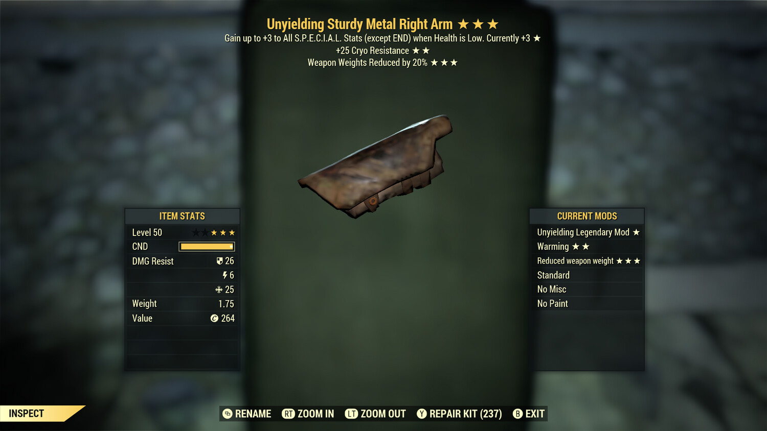 Unyielding Cryo WWR Metal RA Unyielding Cryo WWR Metal RA