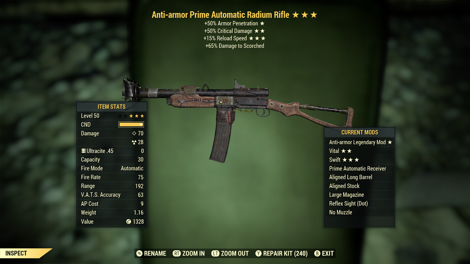 Anti Armor 50/15r Radium Rifle