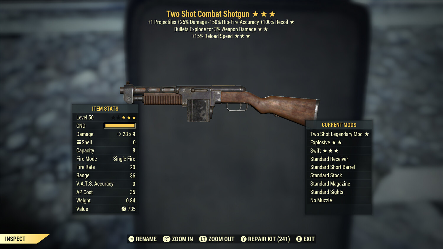Two Shot Explosive 15r Combat Shotgun Two Shot Explosive 15r Combat Shotgun
