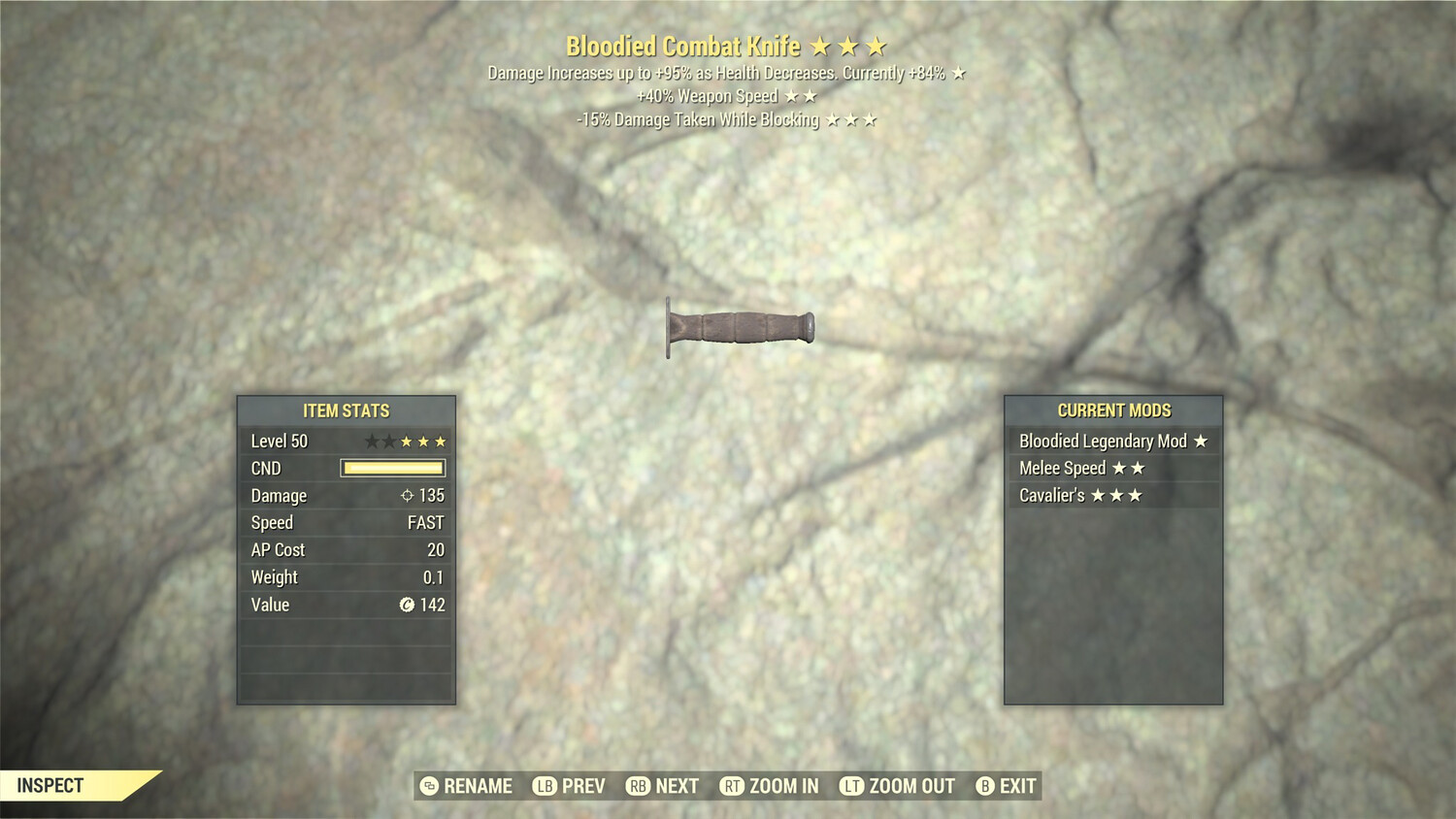 Unbreakable Invisible Blade Legacy Bloodied SS/Block Combat Knife (1 Of ...