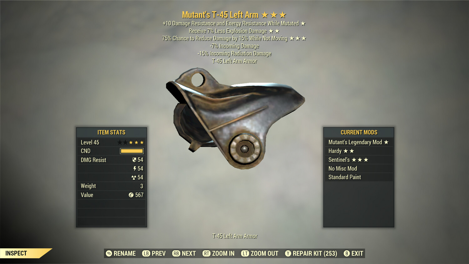 Mutant Explosive Sentinel T45 LA