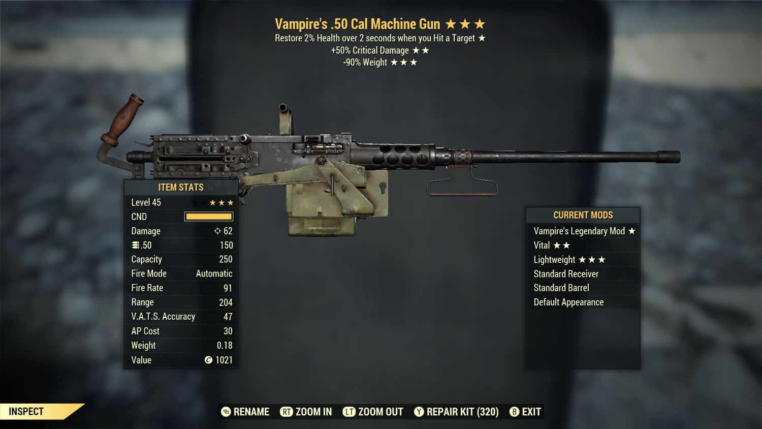 Vampire 50/90 50-cal Machine Gun