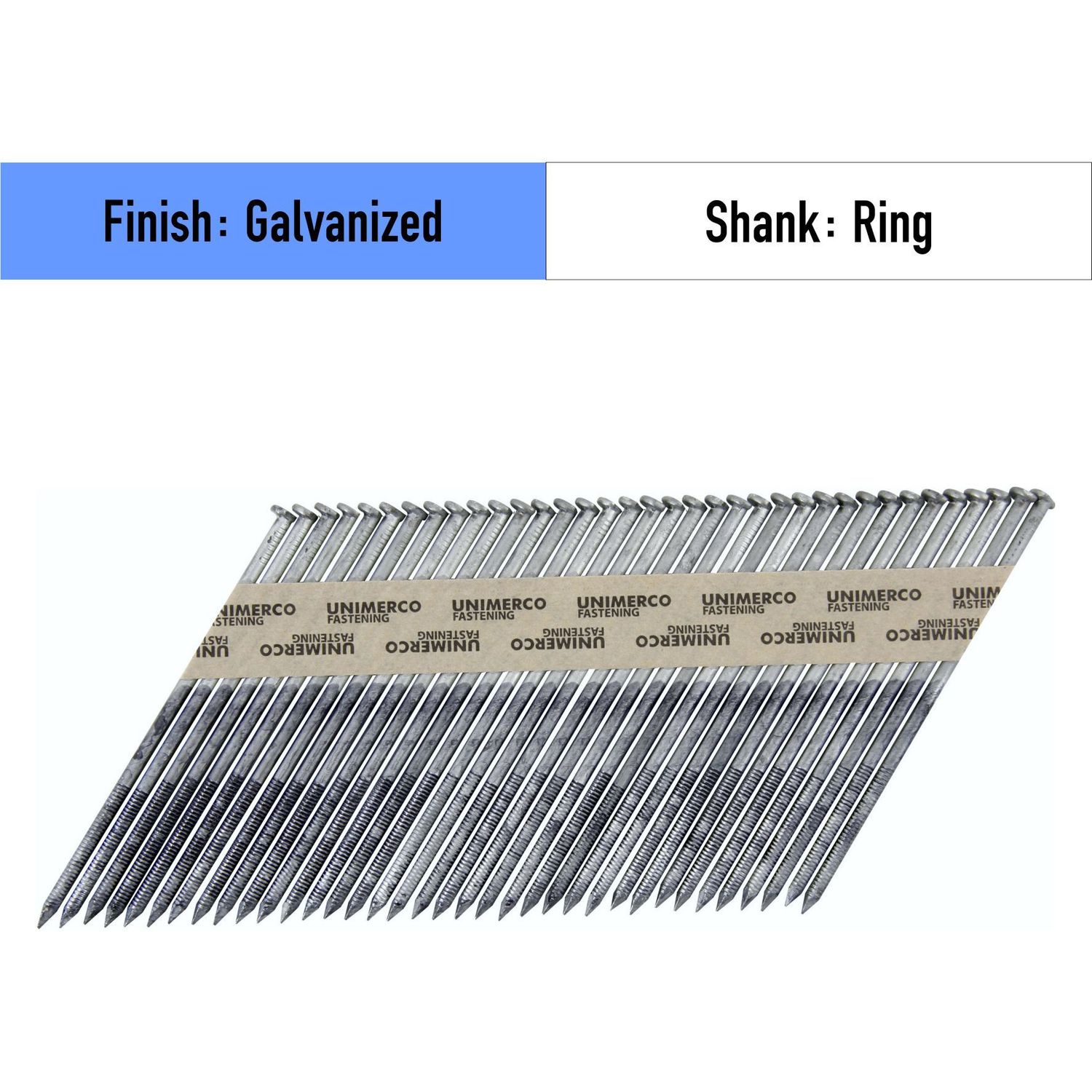 Tjep Strip Nails GR - Paper Collated - D-Head - Galvanized