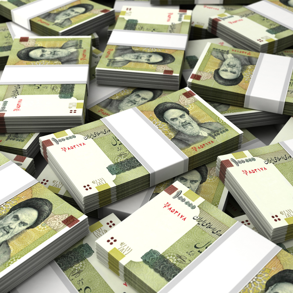 Uncirculated 1000 Millions 100K Iranian Rial ( 10000 Bills X 100000 IRR ...