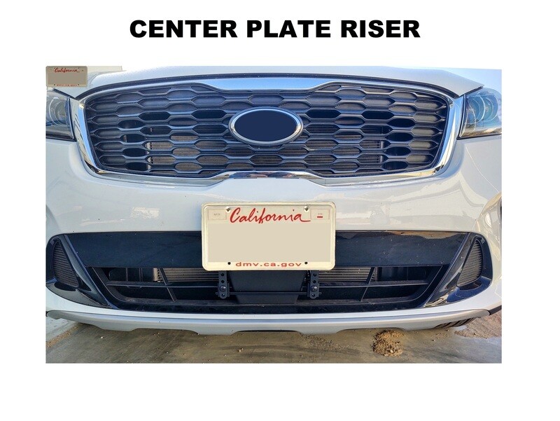 CENTER PLATE RISER - License Plate Riser For Lower Grilles with Center ...