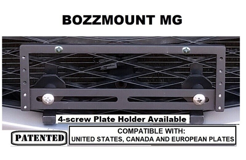 License plate brackets for GENESIS models with mesh grilles