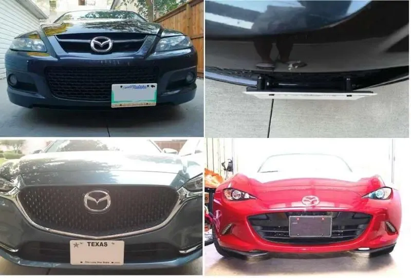 Sly Bracket Mazda True No-Drill License Plate Bracket Mount Holder ...