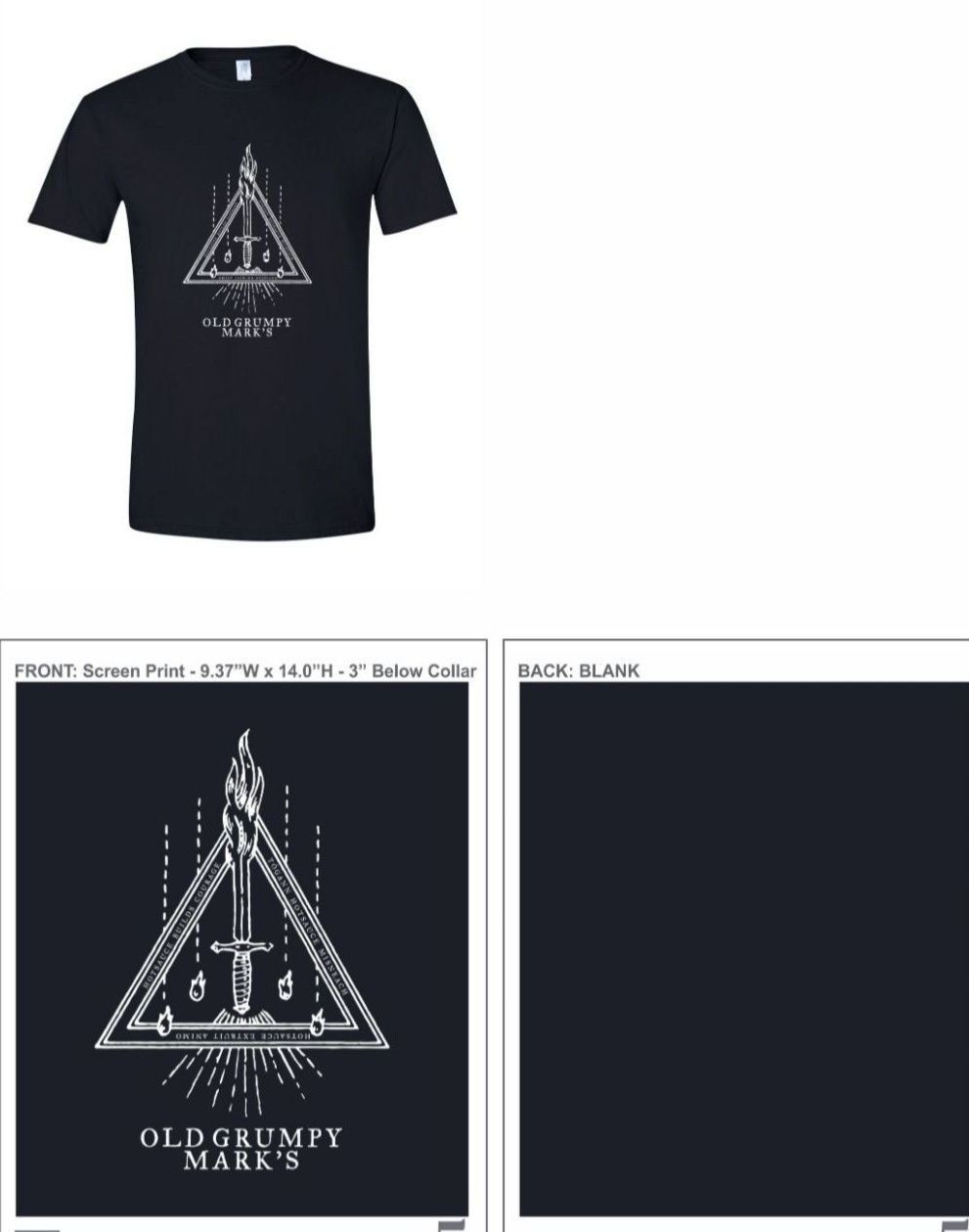 * Secret Society T – Old Grumpy Mark's – Handmade and Horrifying