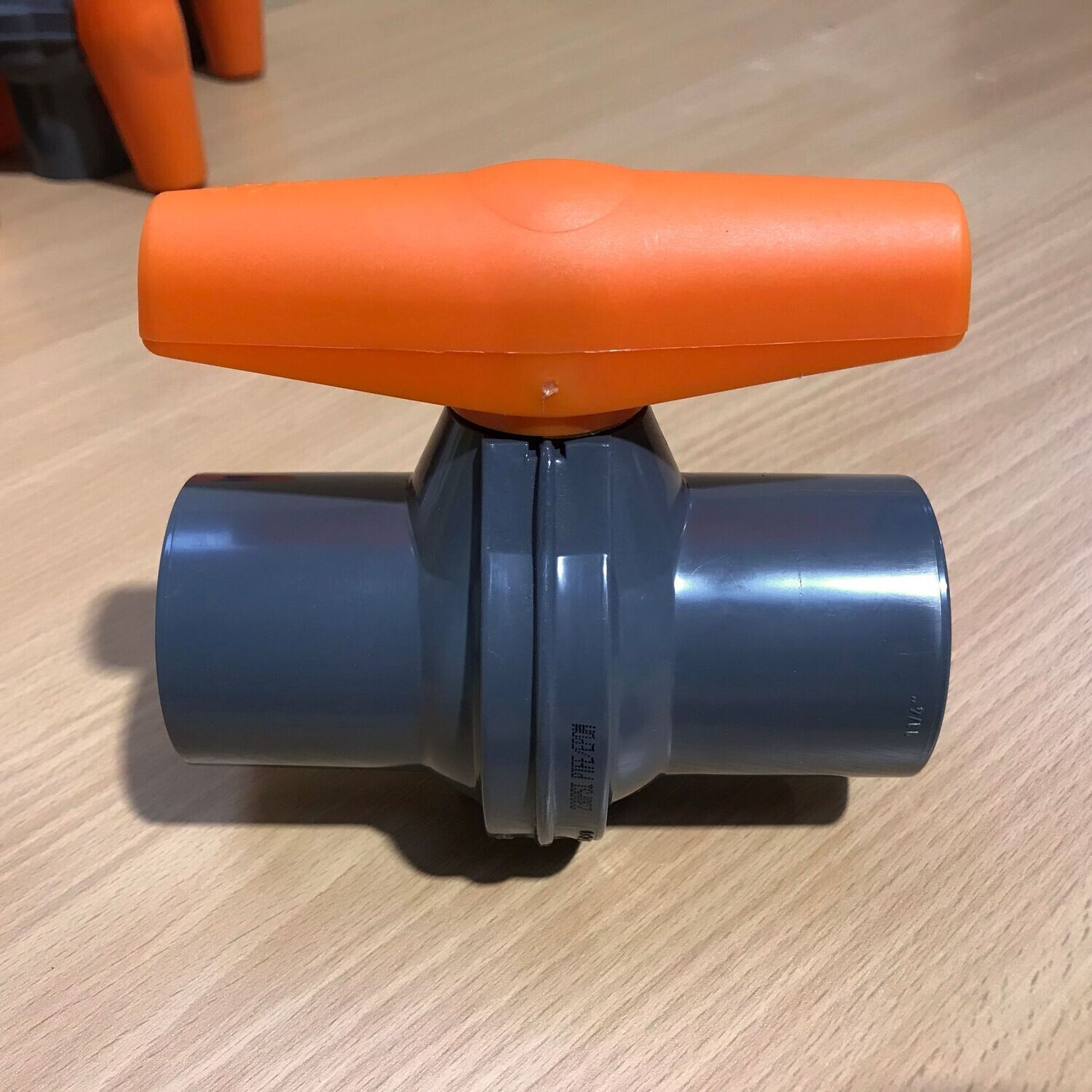 GF Orange Handle Compact PVC Ball Valve 1 1/4"