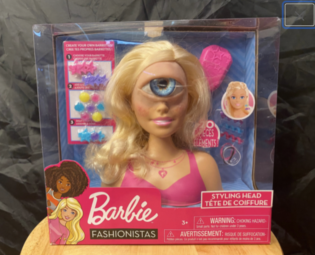 Creepy Barbie Doll Head