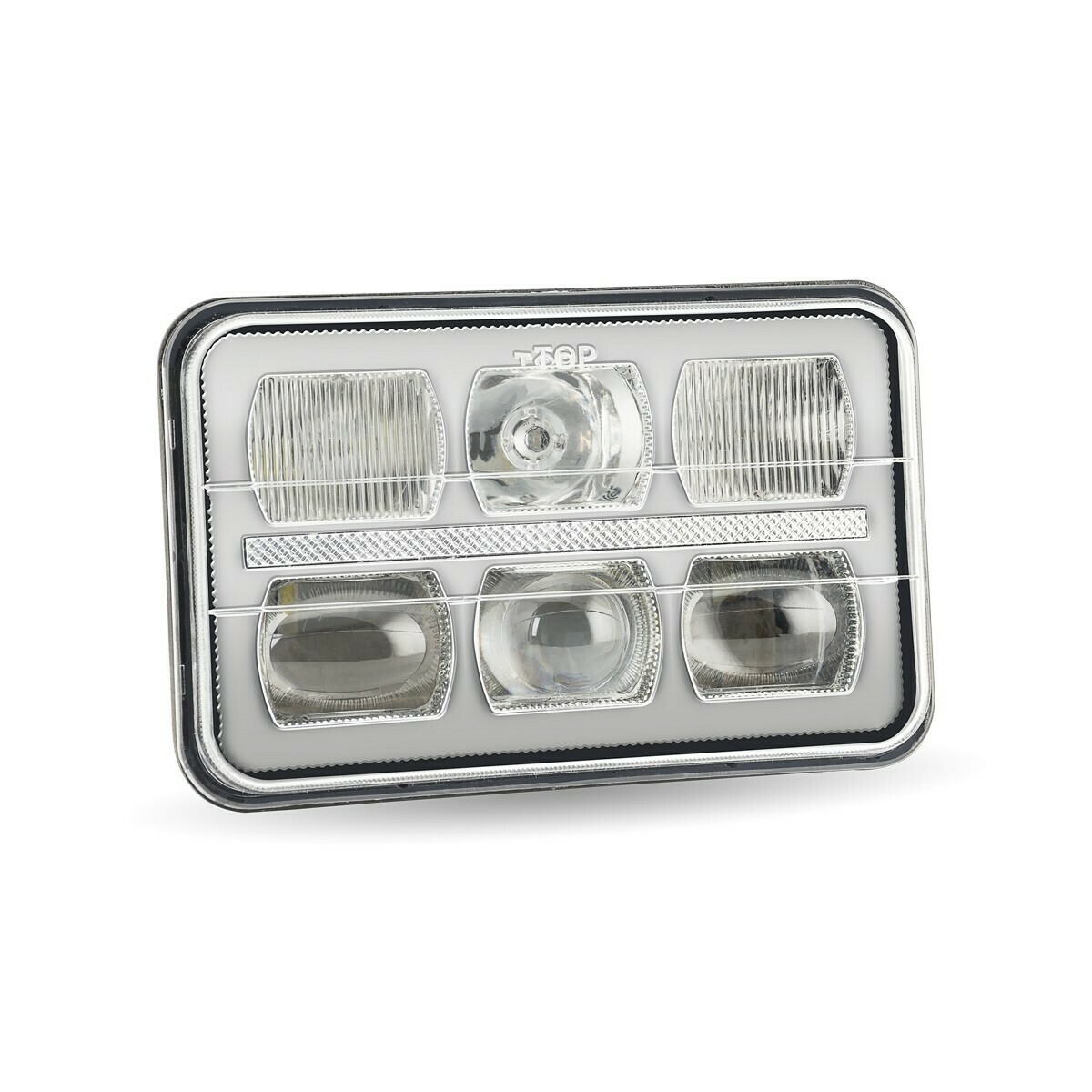 Trux Accessories 4" x 6" LED Projector Dual Beam Headlight | Commerical ...
