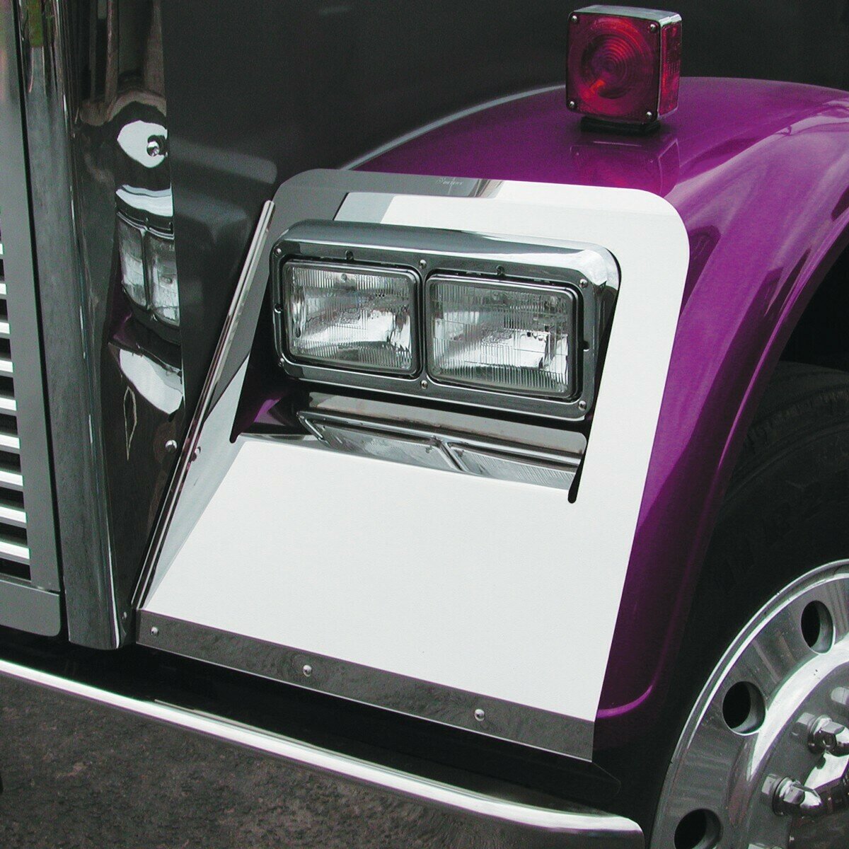 Trux Accessories Headlight Surround Fender Guard for Freightliner ...